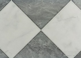 Breno PVC SMARTEX Holywell 097L - šedo-bílá dlažba, šíře 100 cm