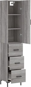 Skříň highboard šedá sonoma 34,5 x 34 x 180 cm kompozitní dřevo 3198855