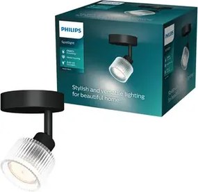 Philips Horen černá / Bodové svítidlo / GU10 / 5W / 220-240V / IP20
