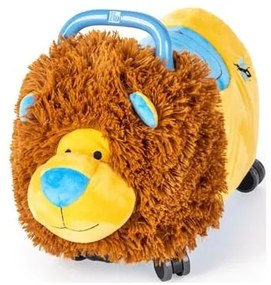 TEDDIES Odrážedlo Funny wheels Rider Ride-On lvíček plyšový modrý 12 m+