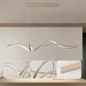 BRILAGI - LED Stmív. lustr na lanku SIGNATURE LED/55W/230V 120x23 cm béžová + DO