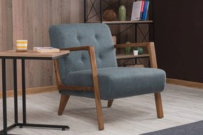 Designové křeslo Tamarix modro-hnědé