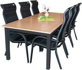 Doppler Ochranný obal na stůl 220x100 cm + 6 křesel Miami