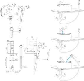 Sapho Rhapsody 1209-09 umyvadlová baterie stojánková páková