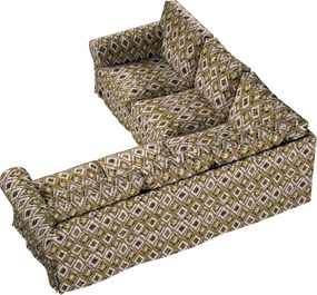 Potah na pohovku IKEA  Ektorp rohová barva vícebarevná látka pletený vzor, vzorované