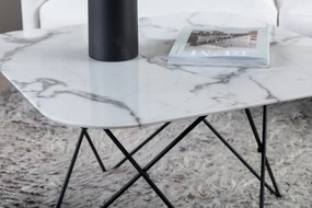 Konferenční stolek Tristar, bílý, 80x80