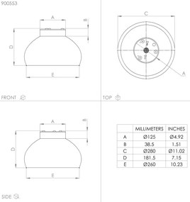 Eglo 900553 - Stropní svítidlo MOGANO 1xE27/40W/230V černá