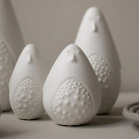 Keramická dekorace Chunky Penguin White DBKD