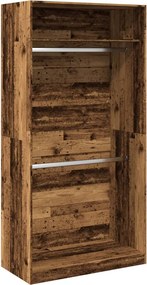 Šatní skříň old wood 100 x 50 x 200 cm kompozitní dřevo 3307808