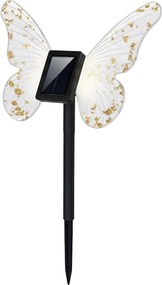 Exteriérové ​​solární zapichovací svítidlo Butterfly, RGB