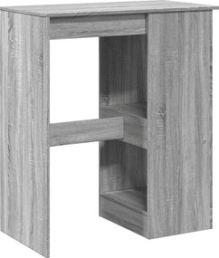 vidaXL Barový stůl s regály 90 x 47,5 x 103,5 cm kompozit [854337] Barva: kouřový dub