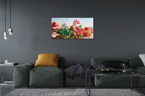 Obrazy na plátně perník koule 100x50 cm