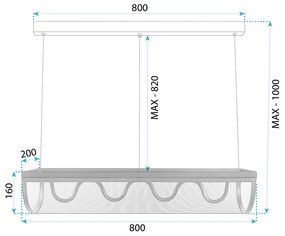 Toolight Toolight, LED stropní svítidlo 27W APP1409-CP, černá, OSW-063952
