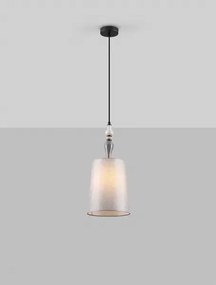 LED šedo-hnědé designové svítidlo Damo