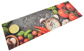 Kuchyňský koberec omyvatelný Zelenina 60 x 180 cm samet 136538