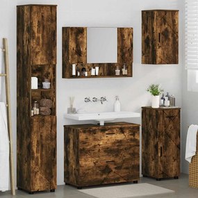 Sada koupelnového nábytku 5 ks Kouřový dub 35 x 30 x 192 cm 3393078