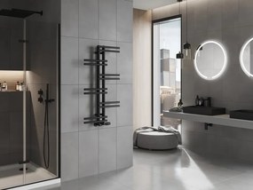 Mexen Jari dekorativní koupelnový radiátor 1005 x 550 mm, 339 W, černý - W115-1005-550-00-70
