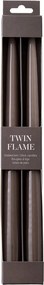 TWIN FLAME Sada svíček 2 ks 31 cm - šedohnědá