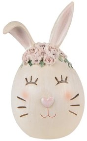 Dekorace vejce s designem hlavy králíka – 7x7x13 cm