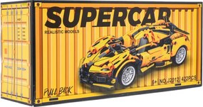 Stavebnice auta SUPERCAR No.J2012 žlutá - 422 dílků