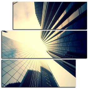 Obraz na plátně - Pohled na mrakodrap - čtverec 3252D (75x75 cm)