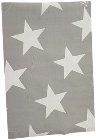 Nerthus Prostírání na stůl, šedá barva, motiv hvězd, 45 x 30 cm