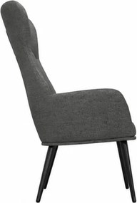 relaxační křeslo, odpočinkové, dřevo/kov/textil, 96x68x79 cm, nohy černé/tmavě šedá, Dekorino KR20260056