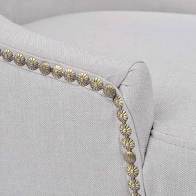 Jídelní židle 2 ks krémově šedé textil 242402