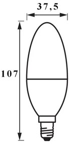 SADA 3x LED Stmívatelná žárovka SMART+ E14/5W/230V 2700K - Ledvance
