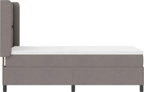 Postel s boxspringem s polštářem Taupe 200 x 80 cm textil 3341676