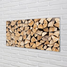 akrylový obraz Wood složení paliva 100x50 cm