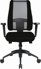 XXXLutz OTOČNÁ ŽIDLE, síťovina, černá - Online Only kancelářské židle - 001319002101