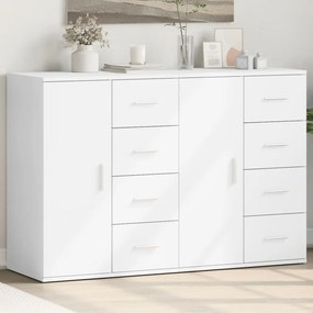 Příborníky 2 ks bílé 59 x 39 x 80 cm kompozitní dřevo 3276630