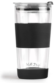Černý termo hrnek 600 ml Fuori – Vialli Design
