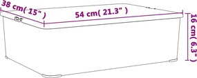 Plastové úložné boxy 3 ks 25 l stohovatelné 154988