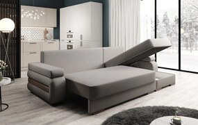 Casarredo - Komfort nábytek Rohová sedací souprava LIVIGNO Metro 24 rozkládací s úložným prostorem, pravá