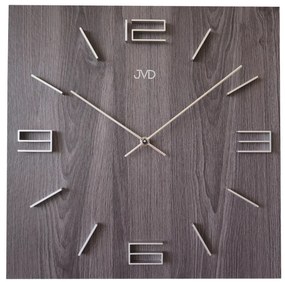 JVD Dřevěné hranaté designové hodiny JVD HC36.2