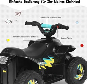 Costway Elektrické autíčko pro děti Elektrická dětská čtyřkolka dětská motorka