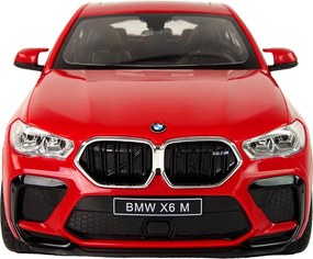 Rastar Dálkově ovládané auto RC BMW X6 Rastar, červené, měřítko 1:14