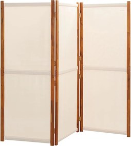3dílný paraván krémově bílý 210 x 180 cm 319183