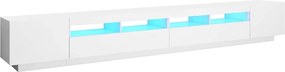 TV skříňka s LED osvětlením bílá 300 x 35 x 40 cm 3081924