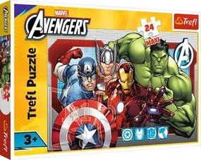 TREFL Puzzle Marvel Avengers: Vždy spravedliví MAXI / 24 dílků / 60 x