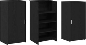 Recepční stůl černý dub 155x50x103,5 cm kompozitní dřevo 3324197