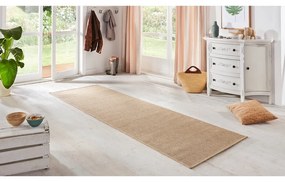 Béžový běhoun BT Carpet Nature, 80 x 250 cm