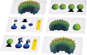 JOKOMISIADA 3D puzzle Páv / 18 dílků / papírové / 9,5 x 7,5 x 4 cm