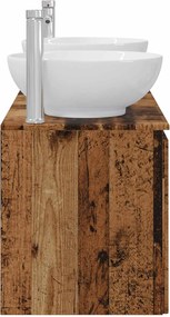 Sada koupelnových skříněk 3 ks Staré dřevo 49,5 x 44,5 x 65 cm 3405705
