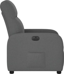 Elektrické polohovací křeslo tmavě šedé textil 3302953