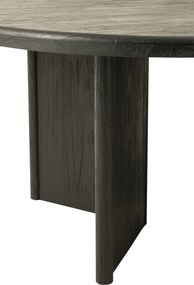 Černý kulatý teakový jídelní stůl Corentin - 150*150*75 cm