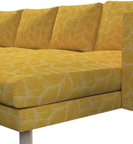 Potah na pohovku IKEA Norsborg 4-místná se šezlongem barva žlutá látka pletený vzor, vzorované