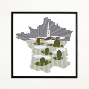 Marcela Hradská | Sauternes Rám: Černý, Velikost: 40 x 30 cm